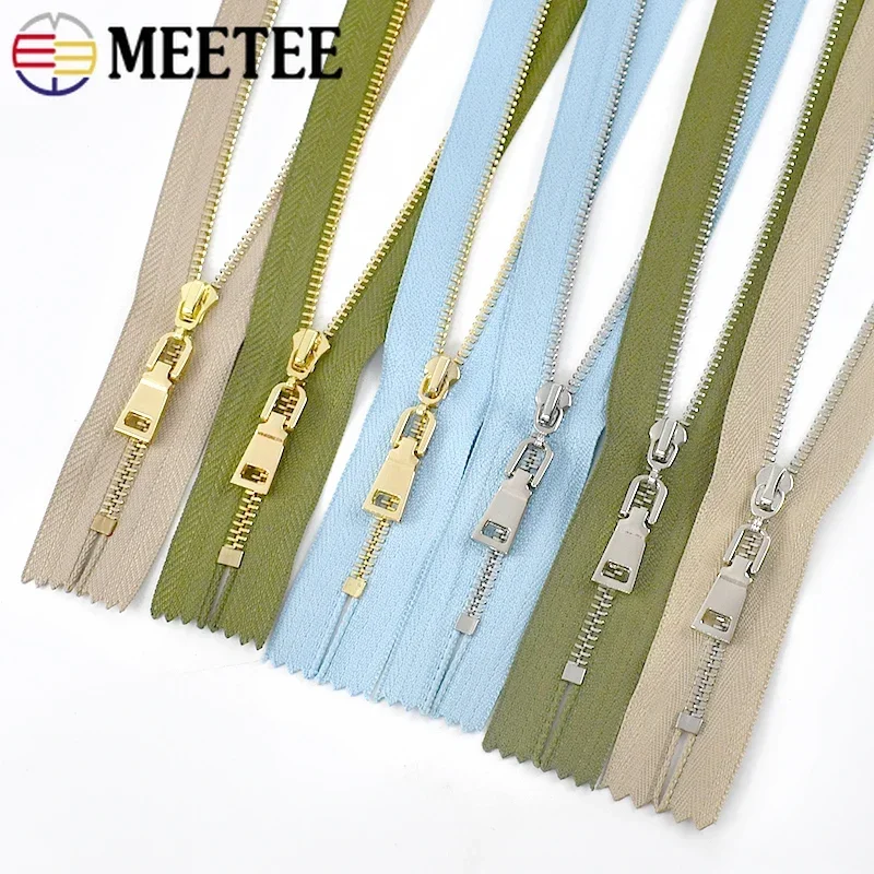 3-5Pcs-15-18-20-25-30cm-3-Sewing-Metal-Zippers-for-Clothes-Bag-Close ...