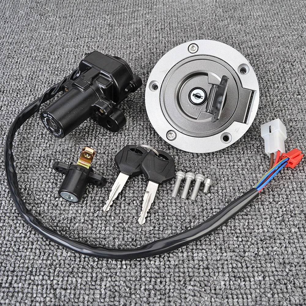 Ignition-Switch-Gas-Fuel-Tank-Cap-Cover-Lock-Set-for-Yamaha-FZ6R-FZ6 ...