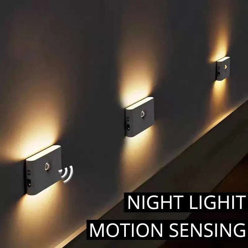 LED-Human-Body-Sensing-Night-Light-Wireless-USB-Rechargeable-Wall-Light ...