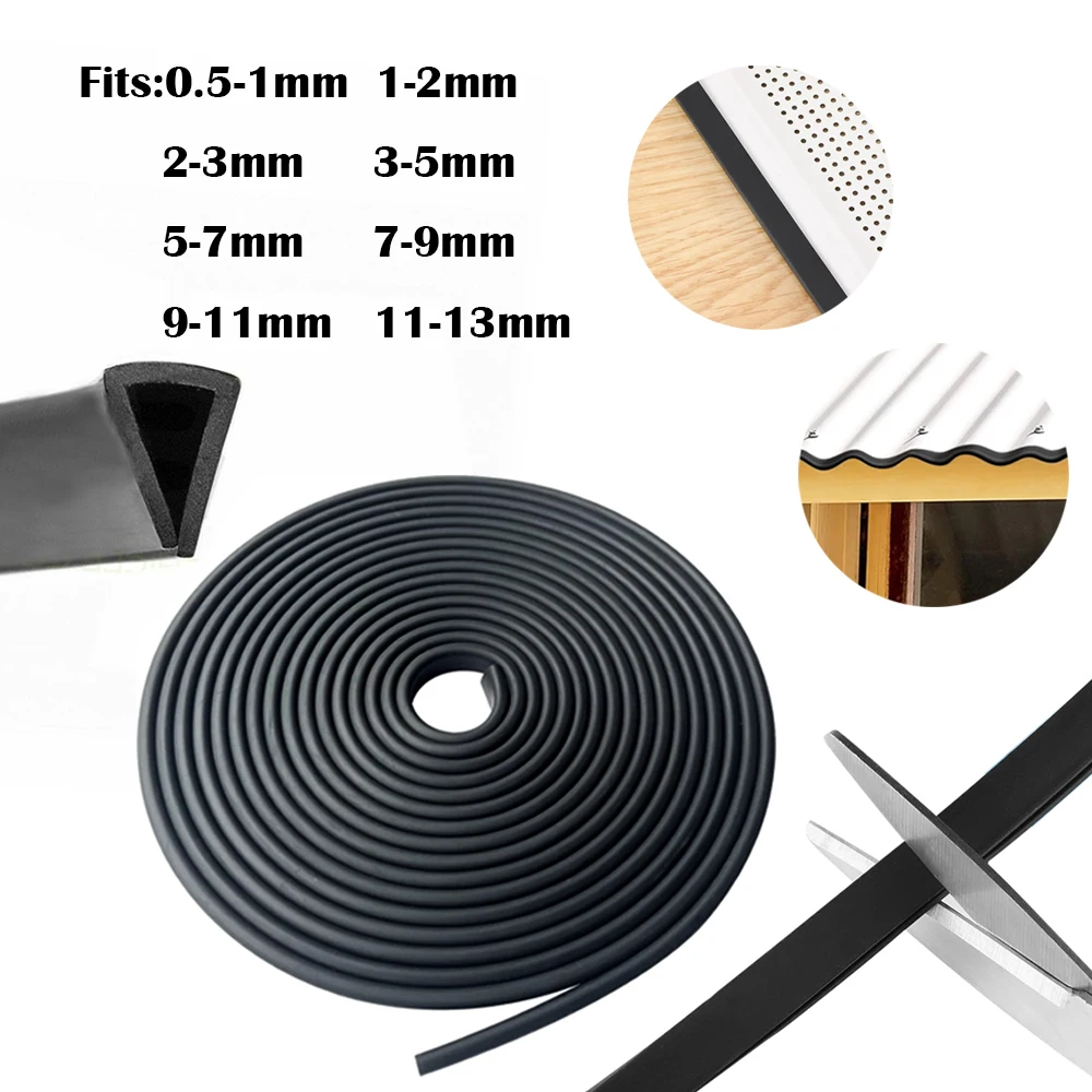 1 Meter U Channel Rubber Seal Strip , EPDM D-Shape Weatherstrip for ...