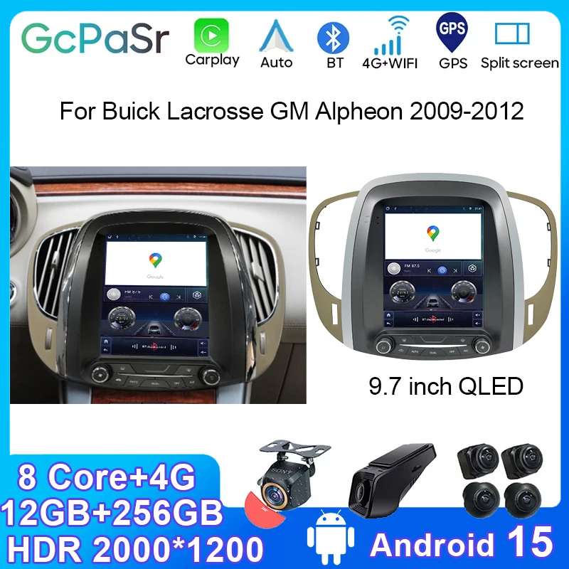 Android 15 For Buick Lacrosse GM Alpheon 2009-2012 Car Radio Stereo ...