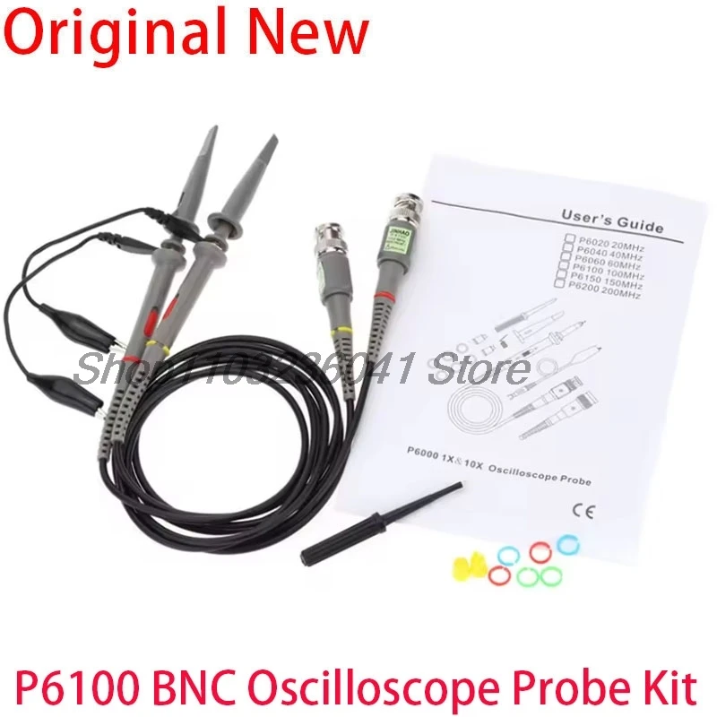 1SET/2pcs P6100 BNC Oscilloscope Probe Kit 100MHz 1X 10X Mayitr High ...