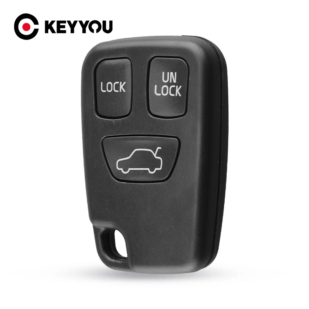 KEYYOU-3-BUTTONS-Remote-FOB-Car-Key-Shell-Uncut-Blade-Key-Case ...