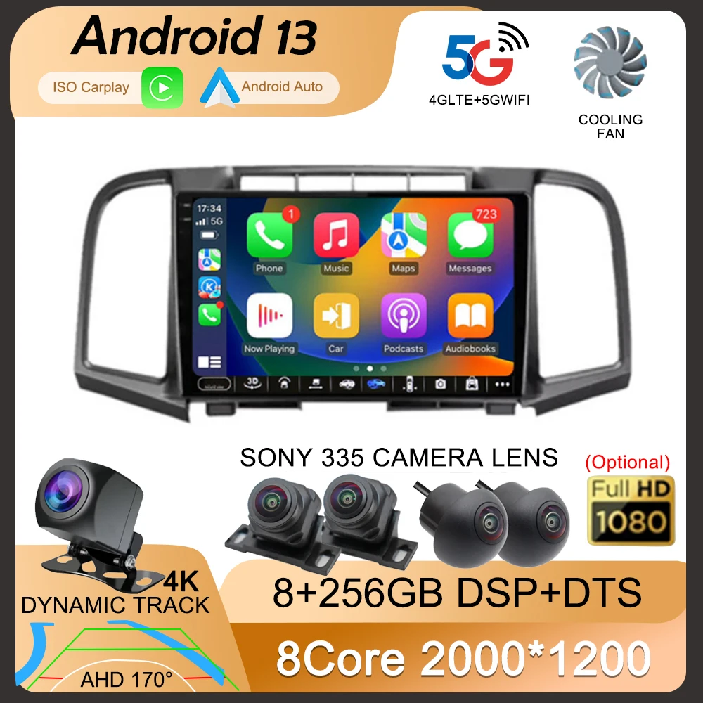 Android 13 Carplay Auto Car Radio For Toyota Venza 2008-2016 DSP Multimedia Video Player Stereo ...