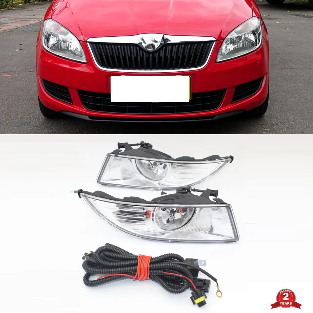 Car Fog Light Front Fog Lamp Fog Light With Bulbs Or Wire For Skoda ...