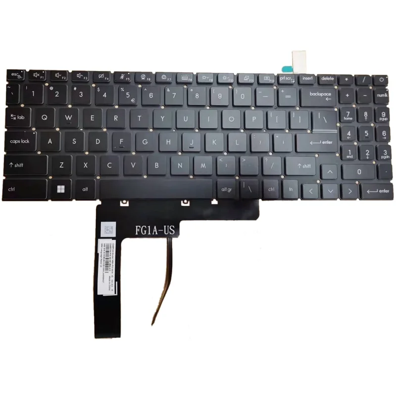NEW English Red Light Keyboard For MSI Katana GF66 GF76 Gaming Laptop ...