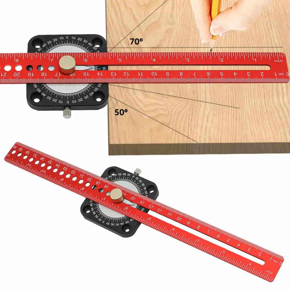 Woodworking-Scriber-Compass-Angle-Scoring-Ruler-Adjustable-T-type-Ruler ...