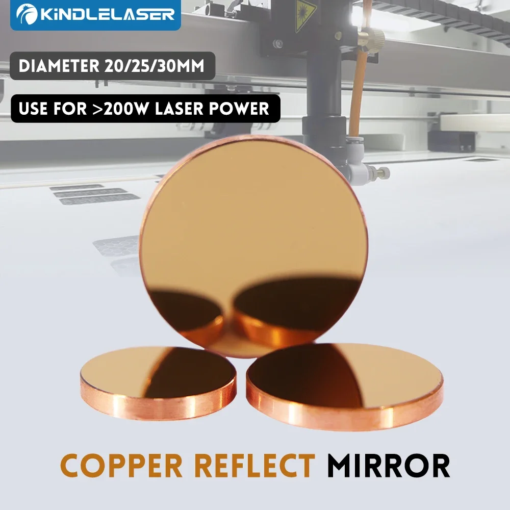 3Pcs-KINDLELASER-Copper-Reflect-Mirror-Diameter-20-25-30mm-1Pcs-Cu ...