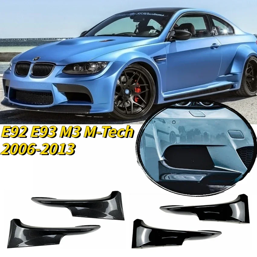 For-BMW-3-Series-E92-E93-M3-M-Tech-Front-Bumper-Splitters-Lip-Spoiler ...
