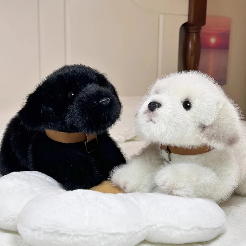 Soft Touch~Simulation Animal Dog Labrador Plush Toy Cute Doll Little ...