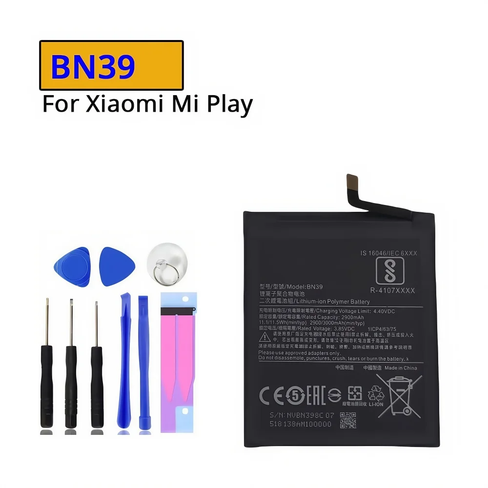For Xiaomi Mi Play BN39 M1901F9E M1901F9T 3000mAh Replacement Mobile ...