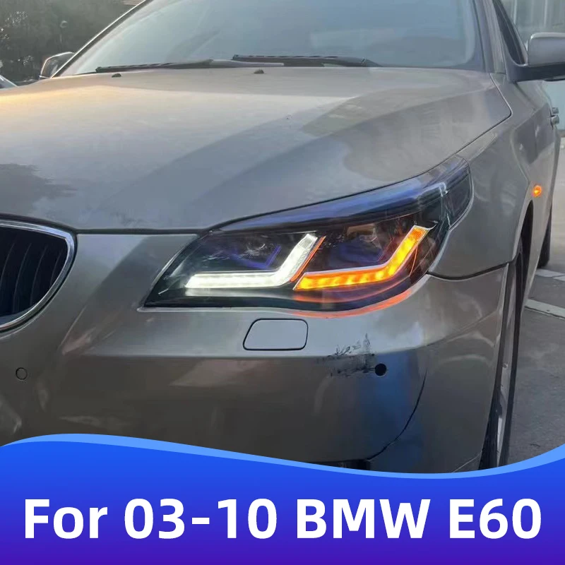 For-2003-2010-Models-BMW-5-Series-E60-Modified-New-LED-Headlight-Car ...