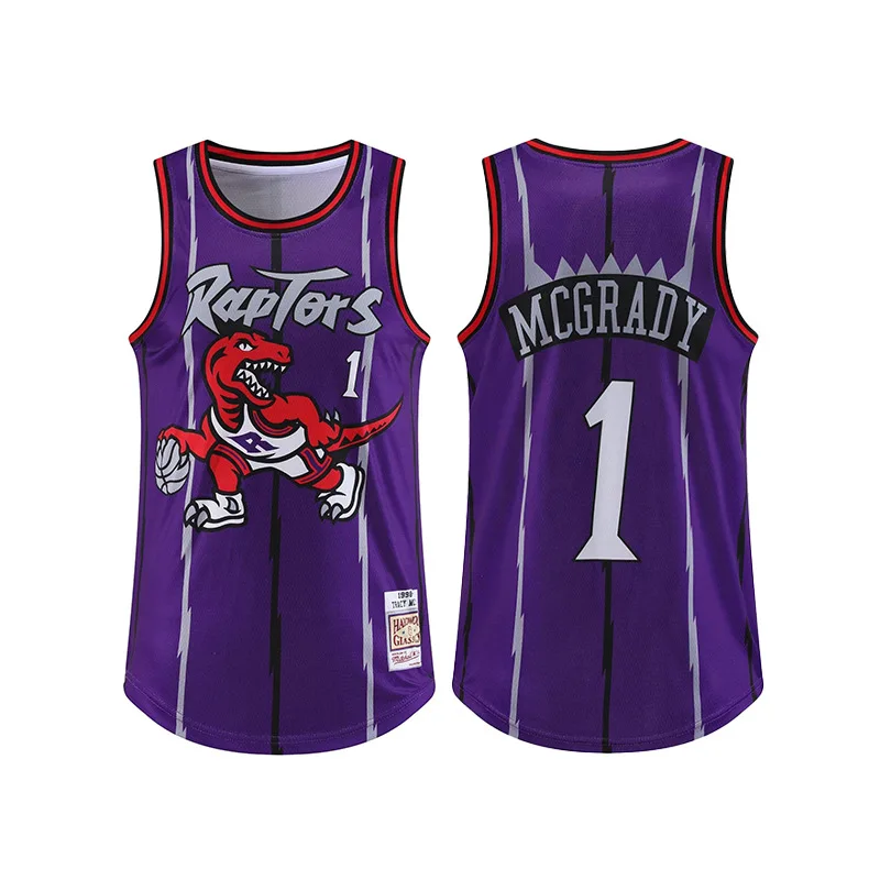 Uniforme-de-baloncesto-Raptors-Card-Retro-Jersey-chaleco-moda-americana ...