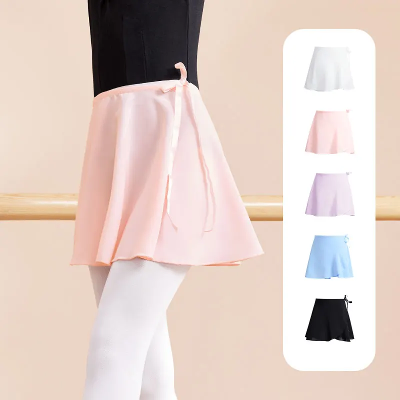 Ballet-Skirts-for-Girls-Dance-Wrap-Skirt-With-Stretchy-Kids-Tie-Up ...