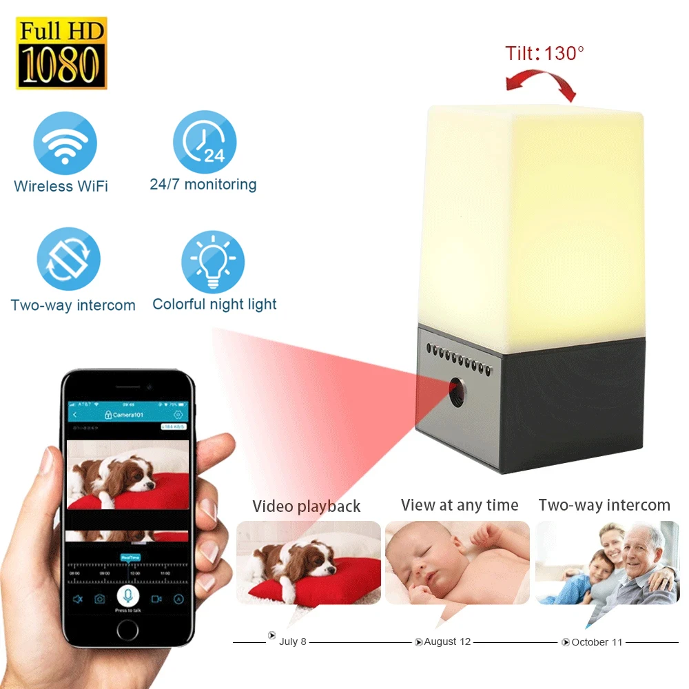 Mini-Camera-Lamp-WiFi-Monitoring-Security-Protection-Remote-Monitor ...