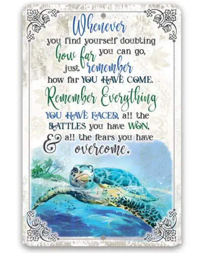 Wever-You-Find-Yourself-doutting-Metal-Sign-Inspirational-Beach-House ...