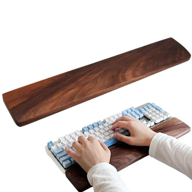 Walnut-Wooden-Keyboard-Wrist-Rest-Vaydeer-Mechanical-Keyboard-Wrist ...