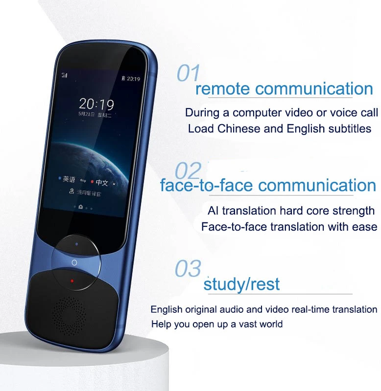 Iflytek 3.0 Smart Ai Electronic Voice Language Offline Translator Easytrans 900 Instant ...