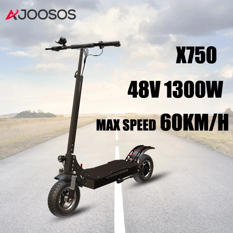 48V-1300W-Electric-Scooter-60Km-h-Speed-with-10inch-Tires-Rear-Wheel ...