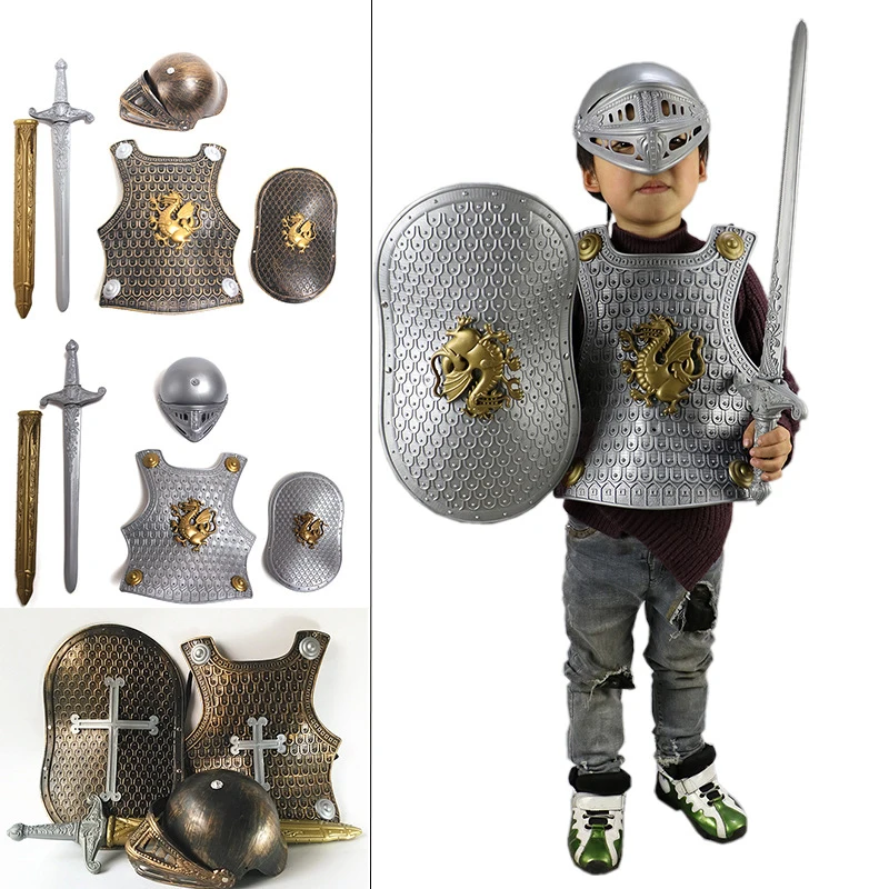 Halloween Knight Armor Cosplay Costume Spartan Warrior Roman Warrior ...