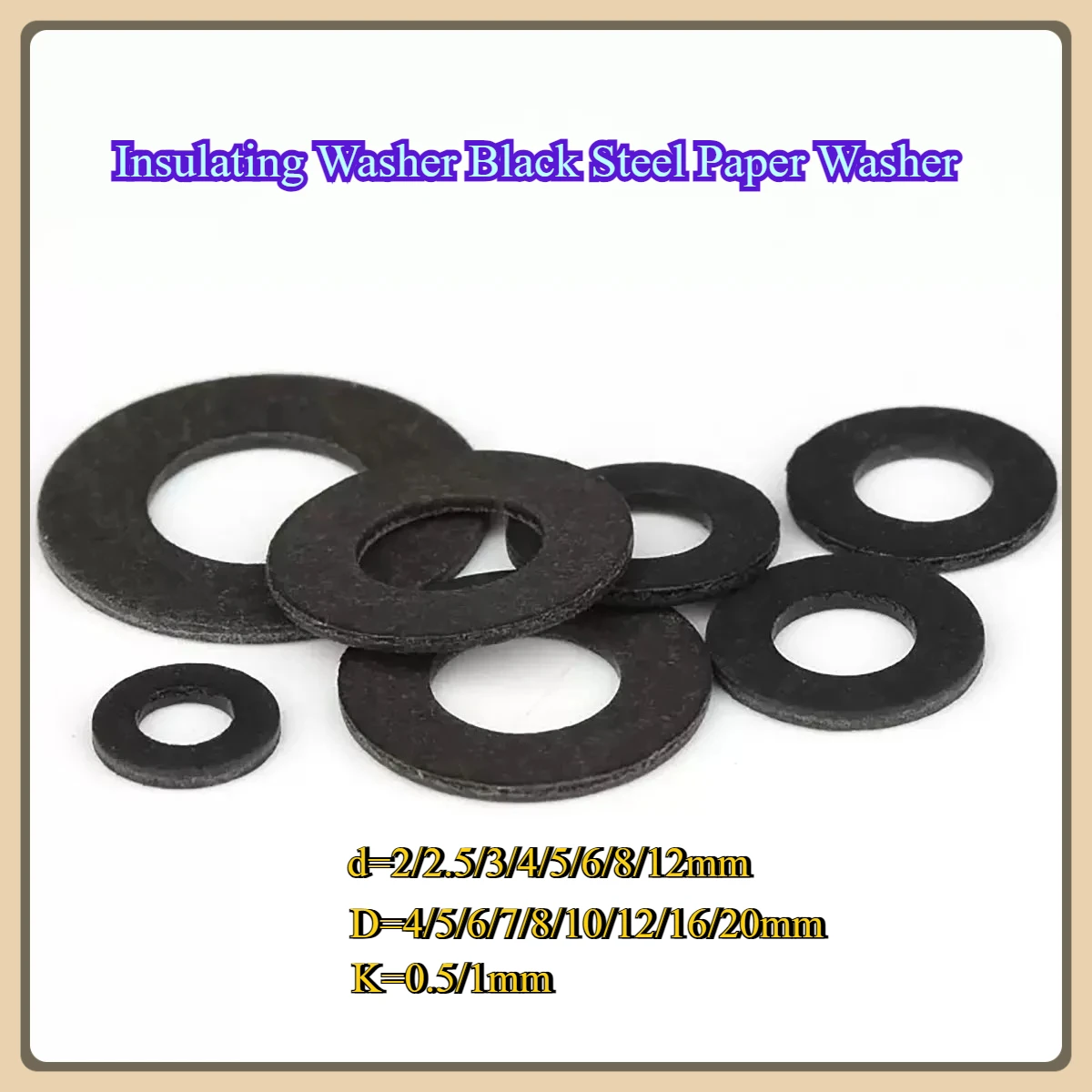 Insulating Washer Black Steel Paper Washer/White Steel Paper Flat ...