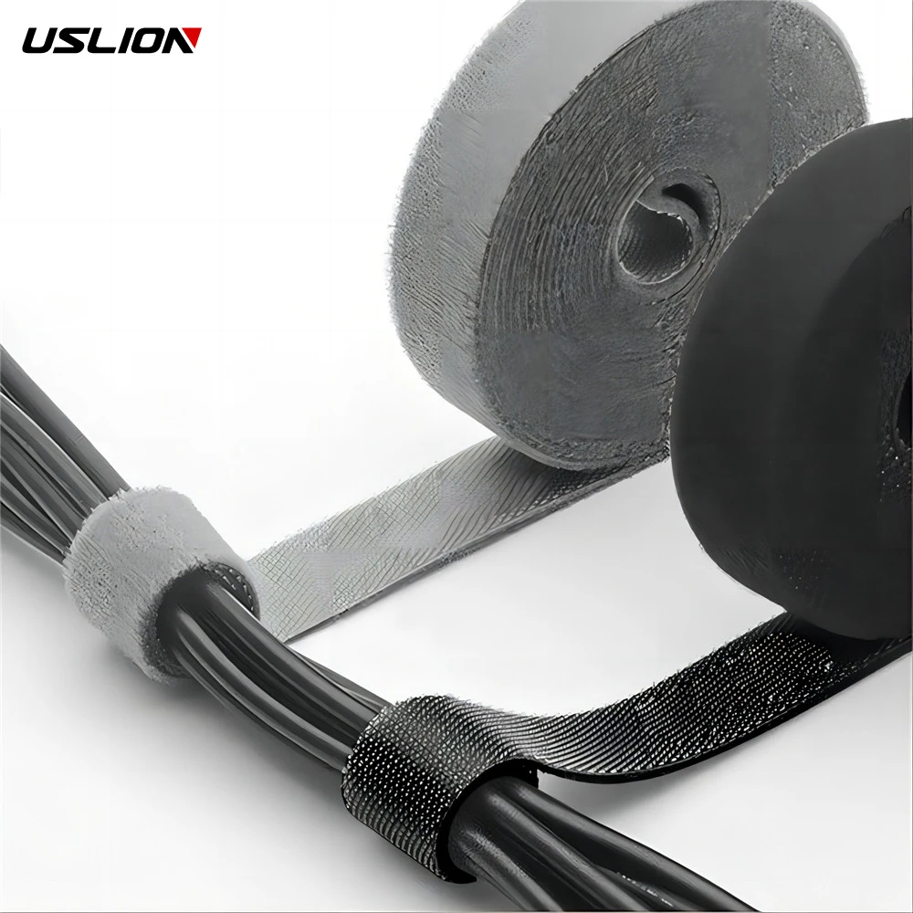 5M Hook and Loop Fastener Cable Organizer Cable Ties Wire Winder Keeper ...