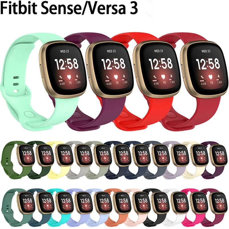 Sport Band For Fitbit Versa 3 Straps Smartwatch Wristband Accessories ...