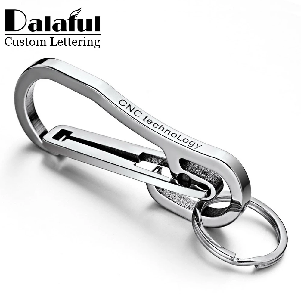 Stainless Steel Keychain Custom Lettering High-grade Keyring ...