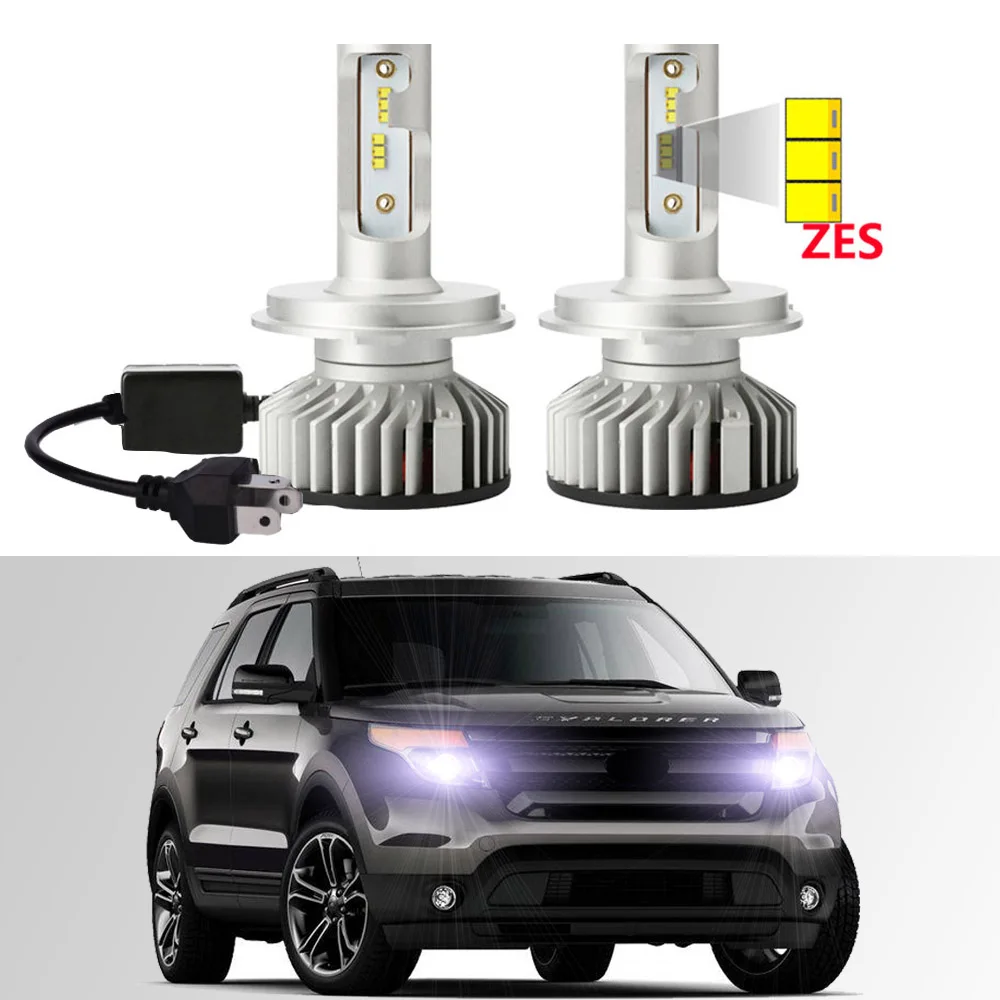 2 bombillas LED para faros delanteros de coche para Ford Explorer 2011 ...