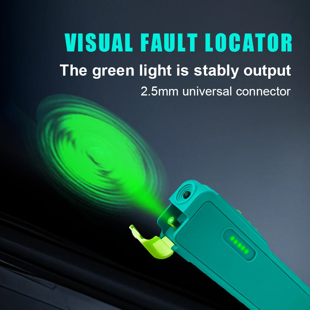 Rechargeable 15-50mw Green Light Tester VFL Cable Fiber Optic Laser ...