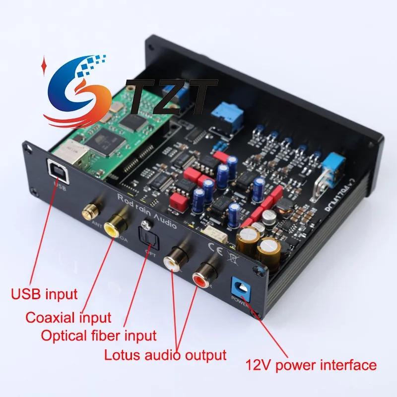 TZT-Rod-Rain-Audio-Dual-PCM1794-Bluetooth-DAC-Headphone-Amplifier ...