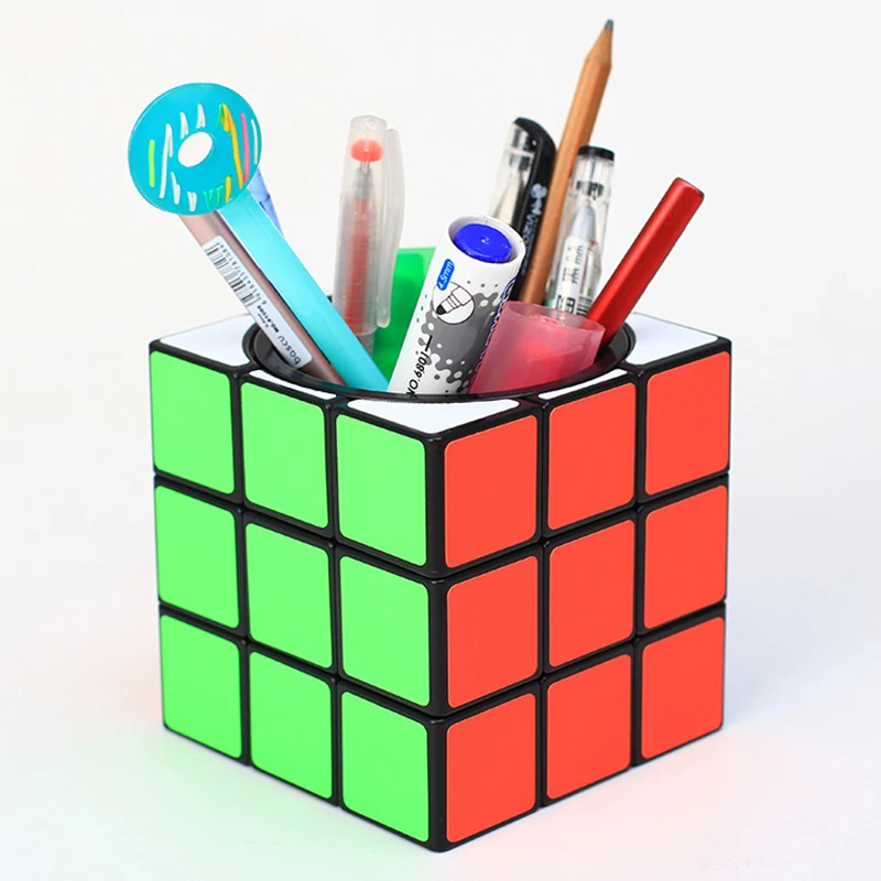 Magic-Cube-Pen-Holder-para-crian-as-e-adultos-Speed-Cube-Twist-Puzzle ...