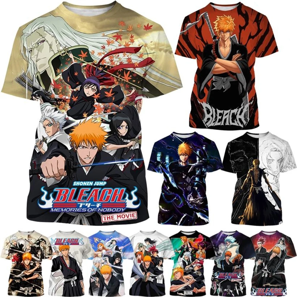 Hot-sale-Summer-Kurosaki-Ichigo-3D-print-T-shirt-anime-BLEACH-fashion-o ...