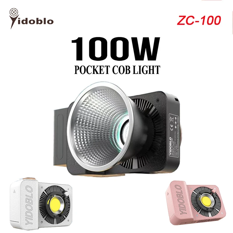 Yidoblo ZC-100 100W COB LED Light Classic Photography Lighting Pocket Lights + Stand for Outdoor ...