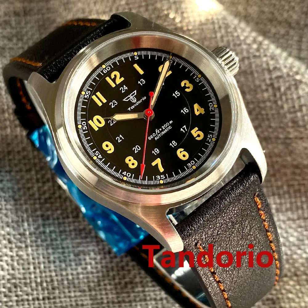 Small-36mm-Tandorio-Black-Silver-Dial-Sapphire-Glass-PT5000-NH35A ...