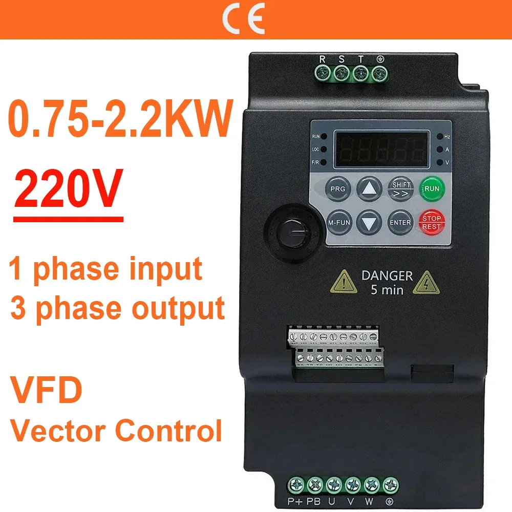 220V-0-75KW-1-5KW-2-2KW-1HP-2HP-3HP-Economical-Mini-VFD-Variable ...