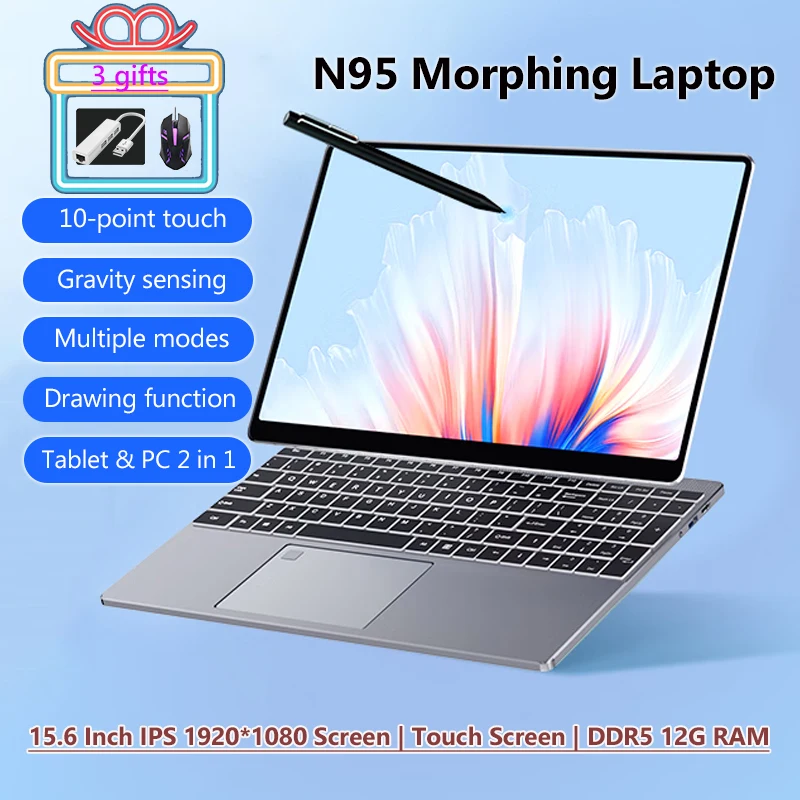 Touch-Screen-15-6-Inch-Metal-Tablet-Laptop-Intel-N95-DDR5-12G-RAM-2T ...