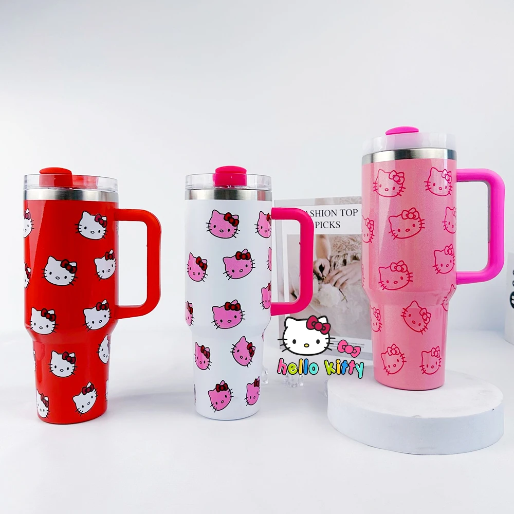 Hello-Kitty-Sanrio-40Oz-Stainless-Steel-Insulated-Mug-Pink-with-Handle ...
