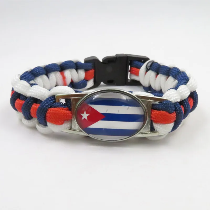 Cuba National Flag Bracelet Fashion Cuba Wrap Bracelets For Women And ...