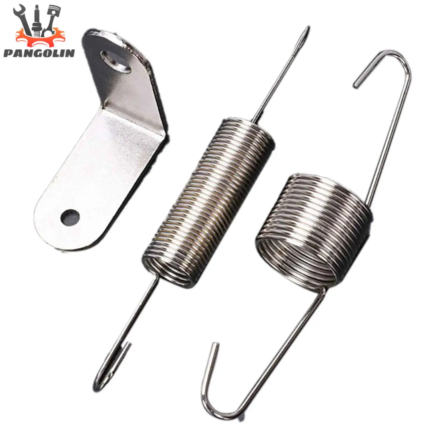 1 Set Chrome Throttle Return Spring Bracket & Dual Springs for Ford 302 ...