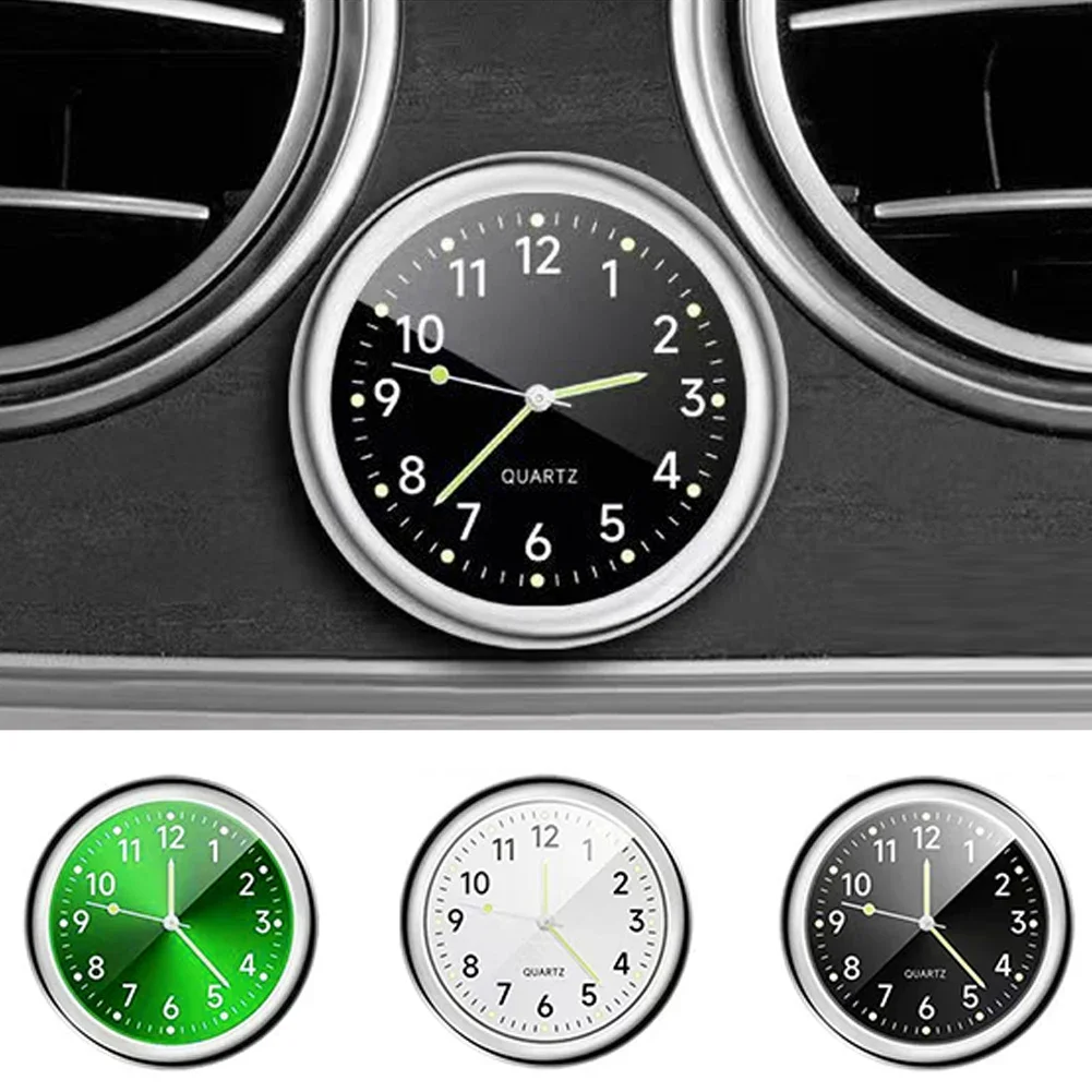 Mini-Car-Clock-Luminous-Automobiles-Internal-Stick-On-Digital-Watch ...