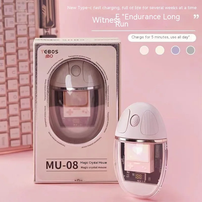 Ebox-2-4ghz-Wireless-Transparent-Mouse-Rechargeable-Power-Display ...