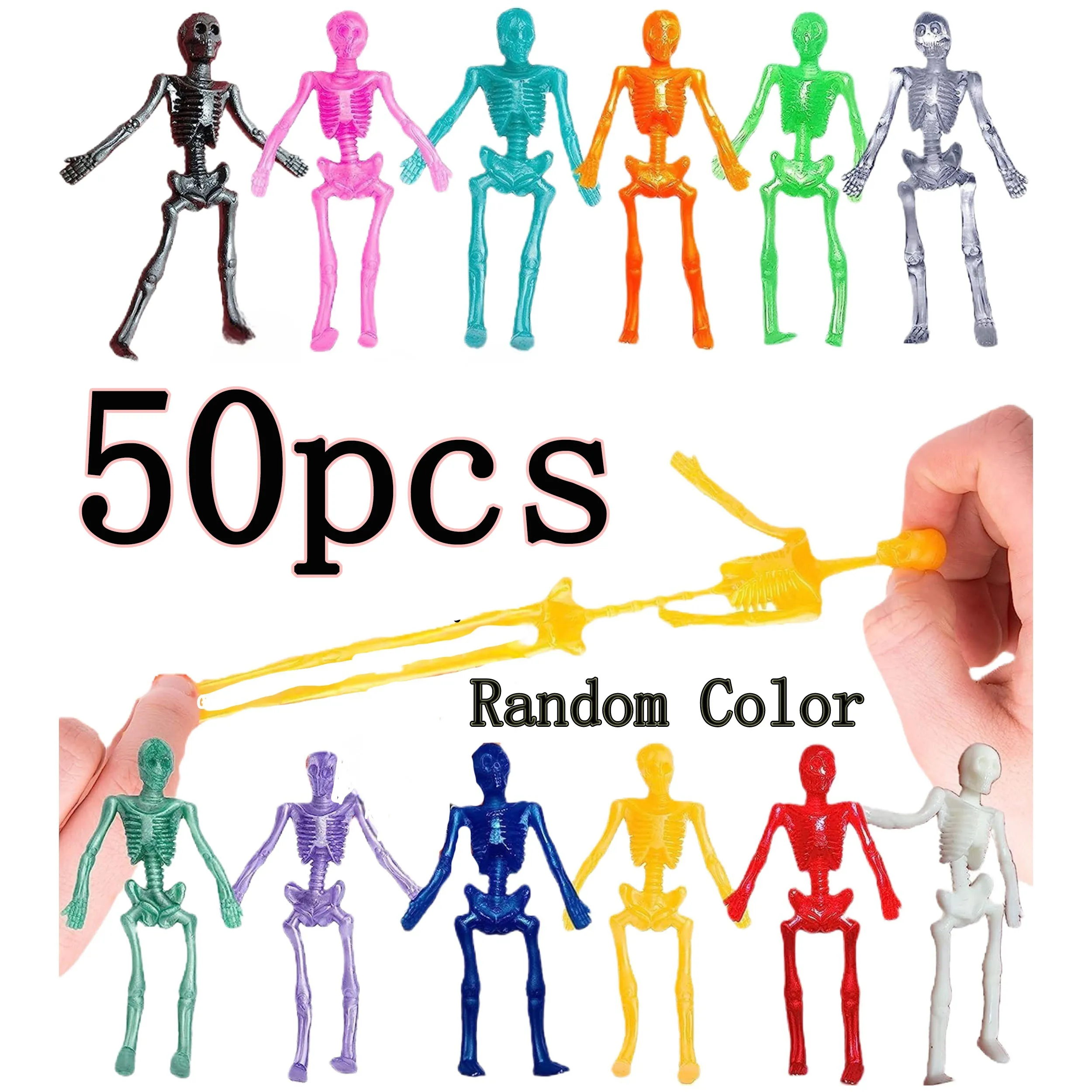 50-30-20-10pcs-Stretchy-Skeleton-Sticky-Toys-Assorted-Color-Stretchy ...