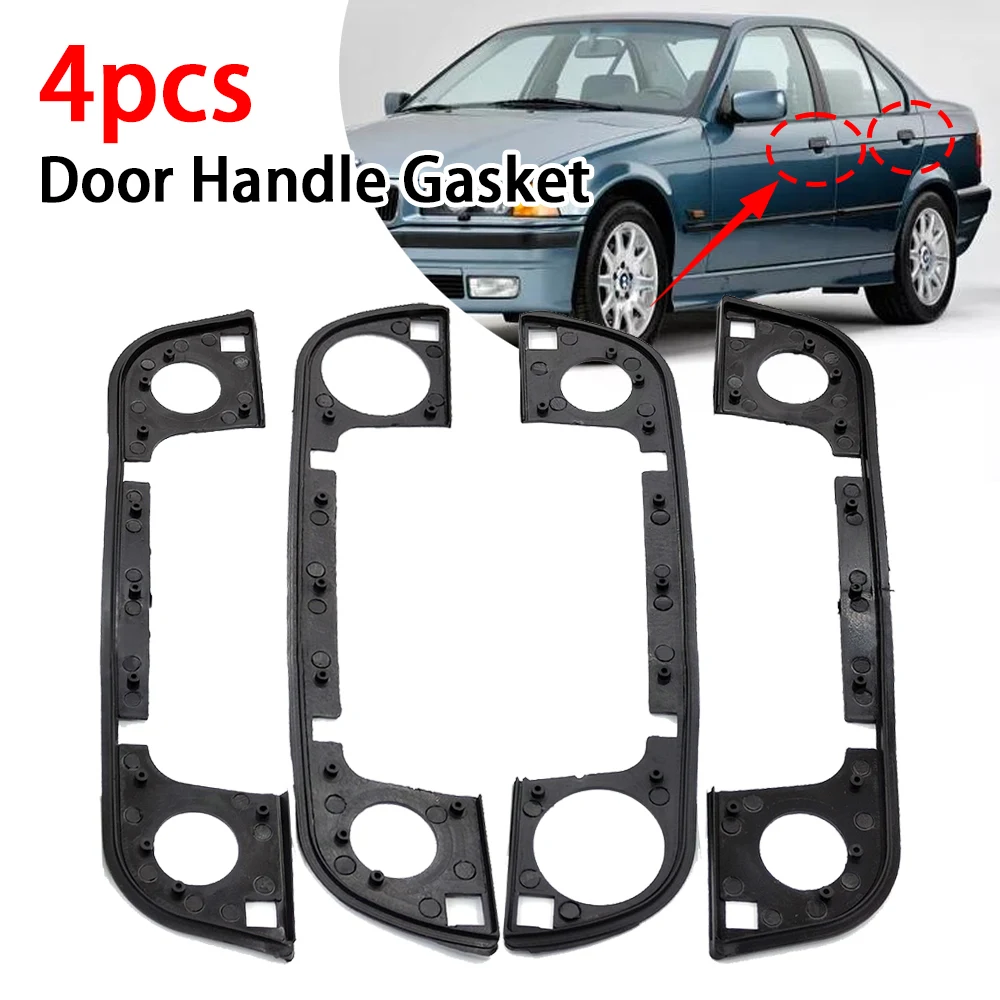 4Pcs-Left-Right-Rear-Front-Door-Handle-Rubber-Seal-Gaskets-For-BMW-E36 ...