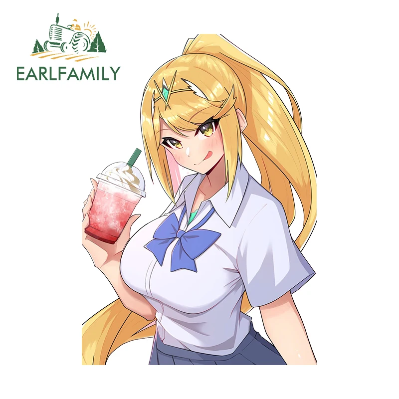 EARLFAMILY-13cm-for-Pyra-Cute-Waifu-Car-Stickers-Simple-Vinyl-Car-Wrap ...
