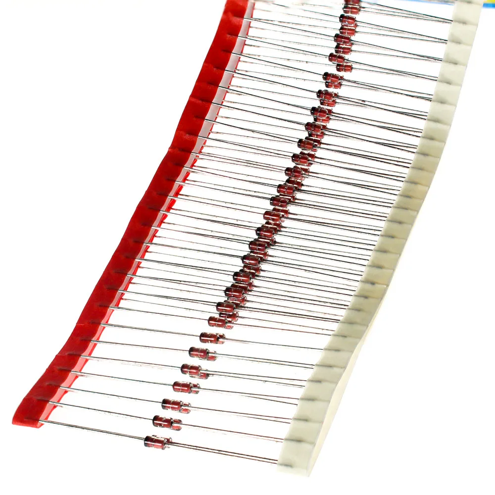 200PCS 1W Zener Diodo DO 41 1N4727A 1N4728A 1N4729A 1N4735A 1N4745A ...