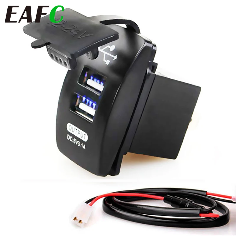 12-24V Dual USB Car Charger 5V 3.1A Universal Auto Charger for Car ...
