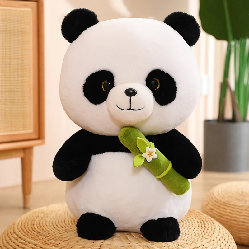 25cm-Kawaii-Panda-Plush-Toys-Cute-bamboo-Panda-Bears-with-bamboo ...