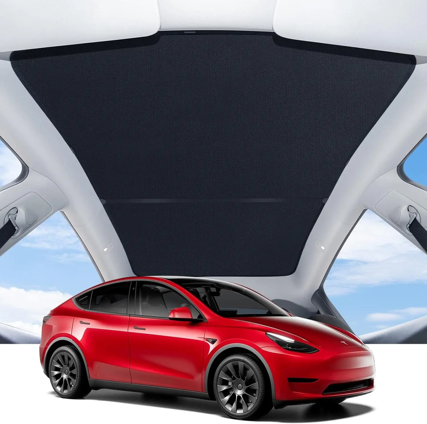 Sun-Shades-For-Tesla-Model-3-Highland-Y-2021-2023-Ice-Cloth-Buckle-Sun ...