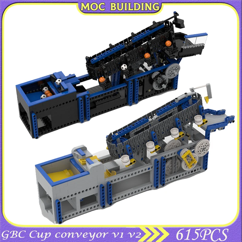 MOC-Building-Block-Sports-Model-GBC-Cup-Conveyor-DIY-Assembly-Bricks ...